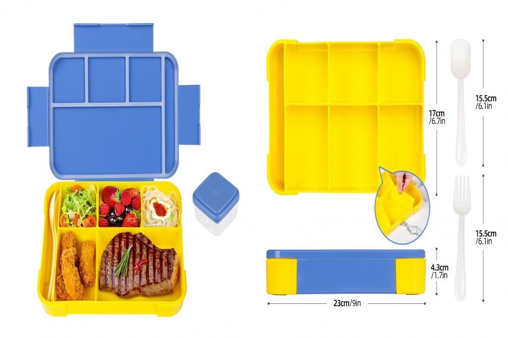 Healthy Lunch Box Child-friendly Lock Design Leak-proof Bento Lunch Box ...