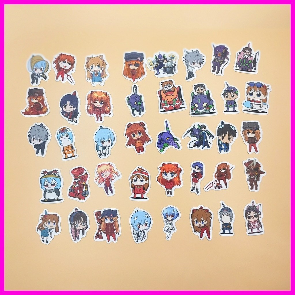 Stickers EVA (40 Sheets) Ayanami Rei Ayanami Rei Evangelion Handbook ...