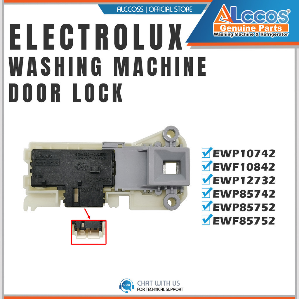 ORIGINAL ELECTROLUX WASHING MACHINE DOOR LOCK SWITCH 3 PIN-EWP10742 ...