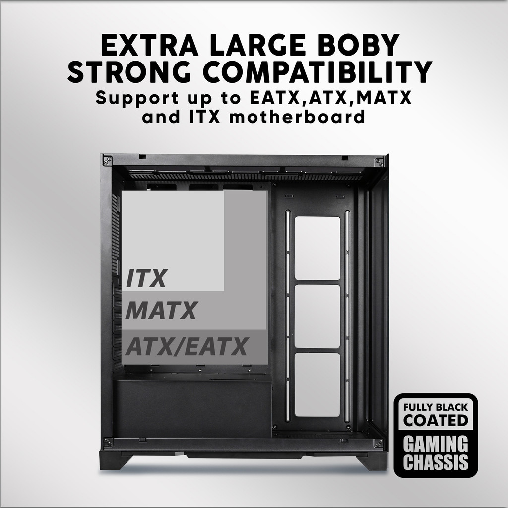 Armaggeddon Aquaron Xtreme EATX Transparent view Gaming Casing Chassic ...