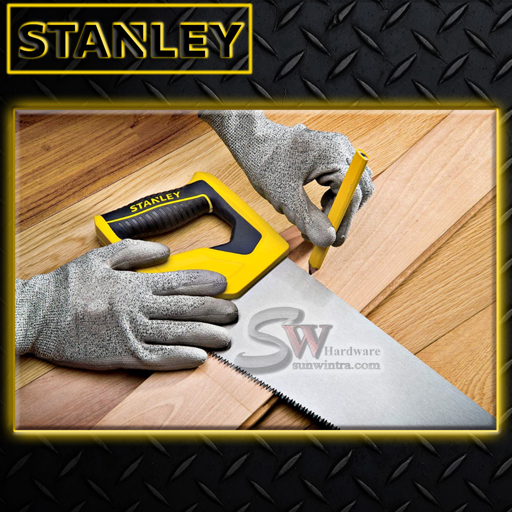 STANLEY 15" Heavy Duty Bi-Material HANDSAW STHT20373-LA GERGAJI KAYU ...