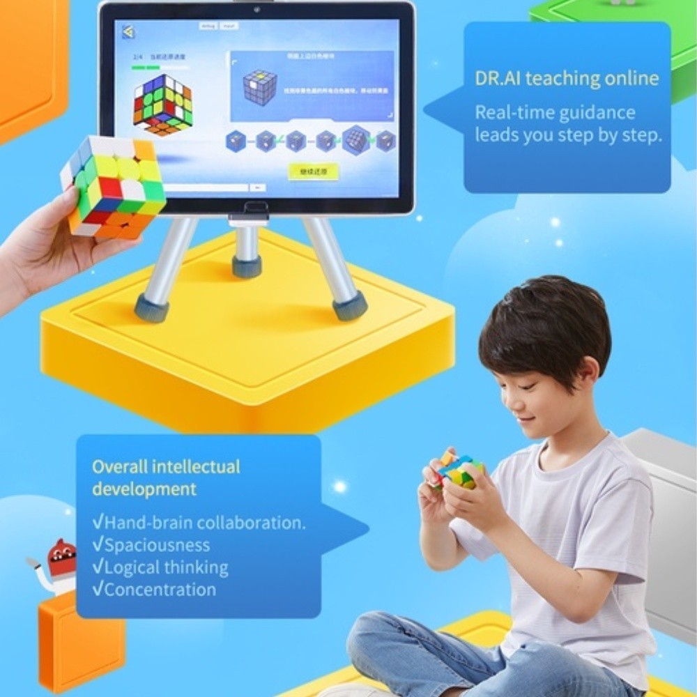 T&S Monster Go 3x3 Edu Magnetic Cube MG AI Smart Cube Puzzle Creativity ...