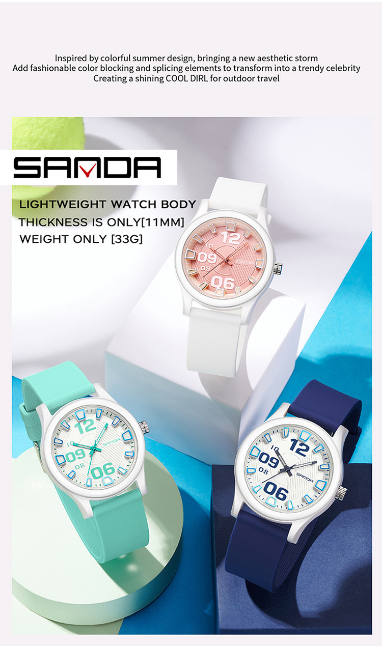 SANDA New Fashionable and Minimalist Student Watch Simple Trendy and ...