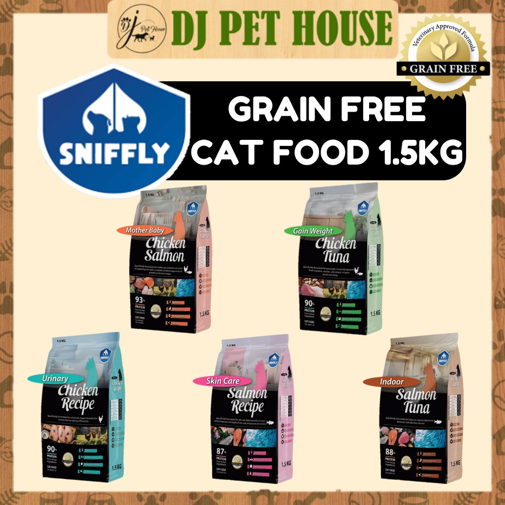 Sniffly Grain Free Functional Cat Food 1.5kg / Makanan Kucing / 猫粮 ...