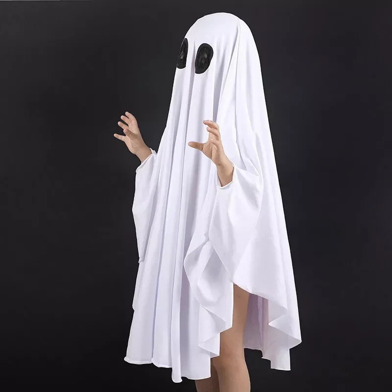 Cute Kids Halloween Horror Cloak Cape Anime No Face Cosplay Costumes ...