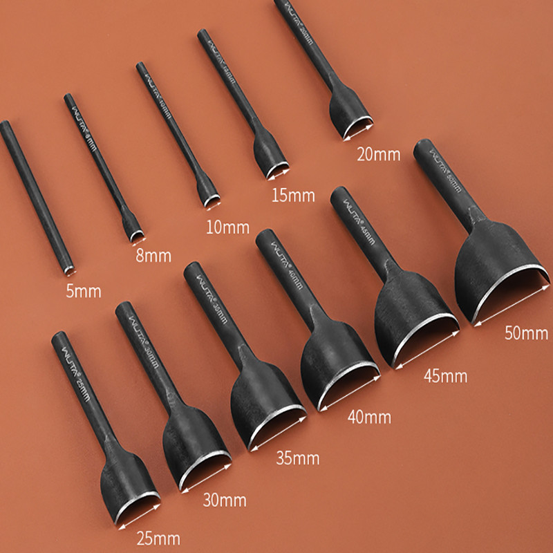 WUTA Half-Round Punch Arc Shaped Clear Sharp Punch Leather Cutter Anti ...