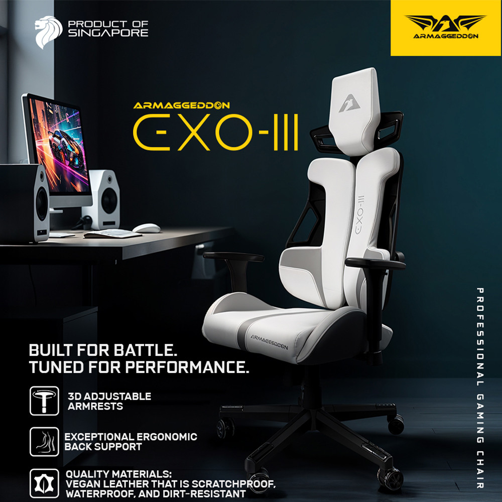 Armaggeddon Exo III Ergonomic Back Support Gaming Chair | Shopee Malaysia