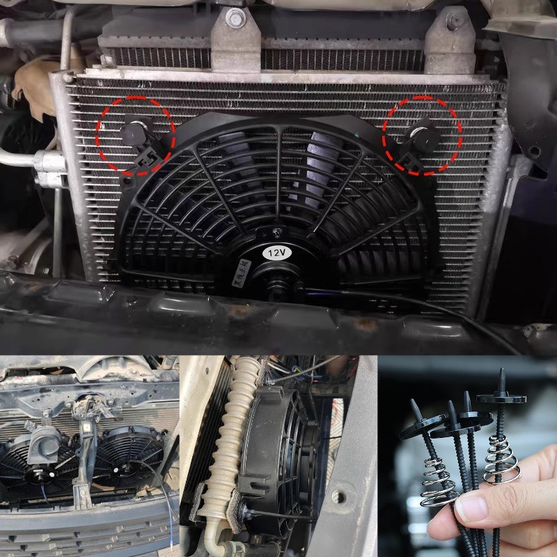 Stainless Steel Car Fan Mounting Kit | Anti-Rust Brackets with ...