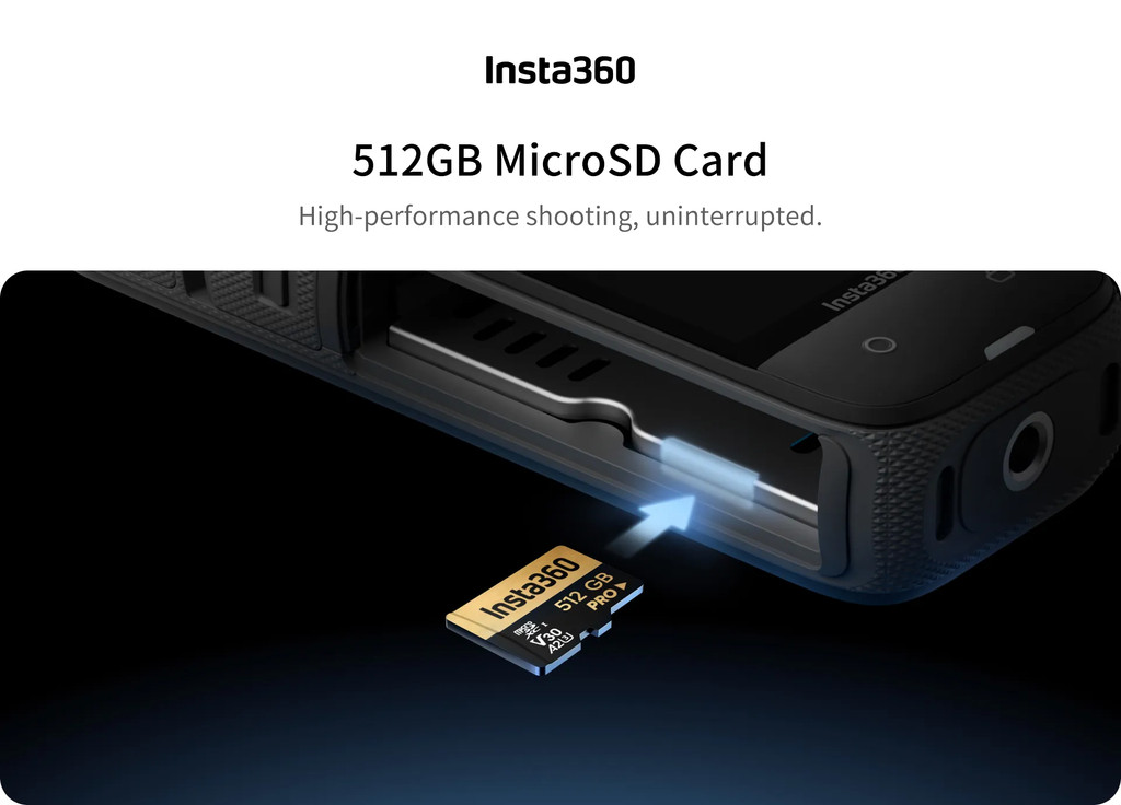 Insta360 Micro SD Card 128G/256G/512G for Insta360 X5/Ace Pro 2/X4/Ace ...