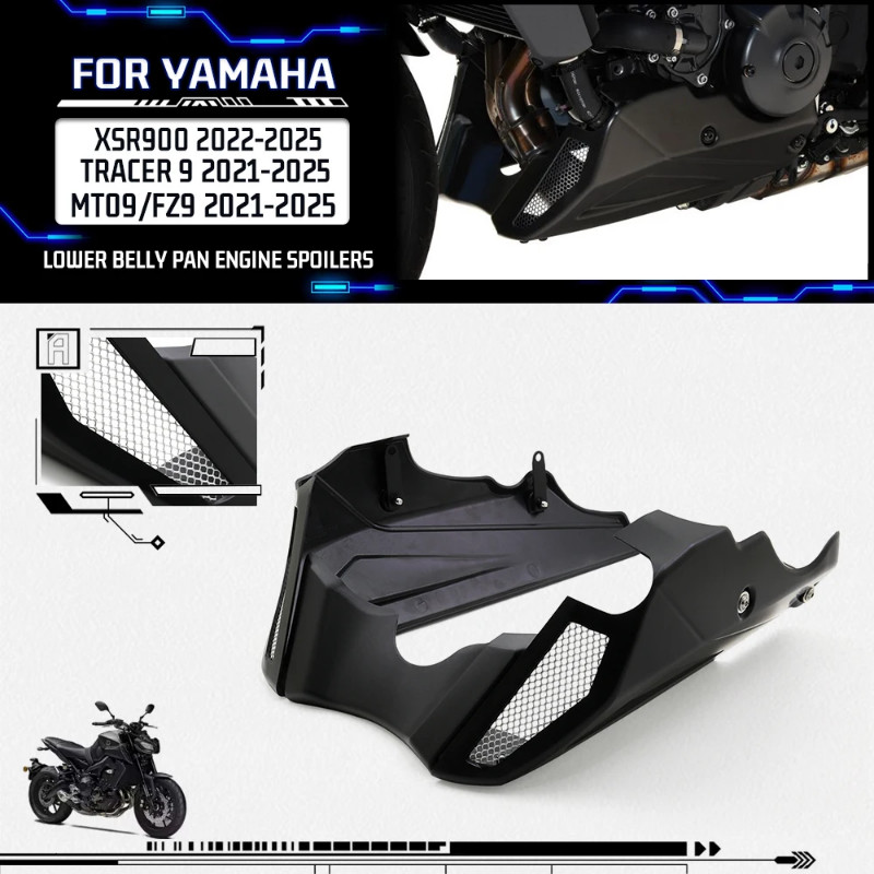 Belly Pan Engine Spoiler Lower Fairing For YAMAHA MT-09 MT 09 SP Tracer ...