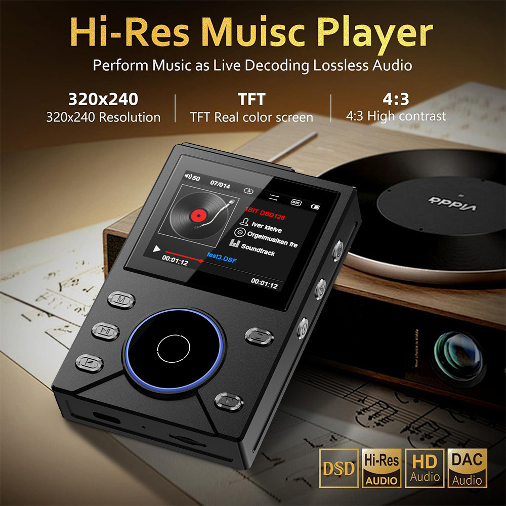 2025 New HIFI Music Player Lossless Music DSD256 Mastering Grade Sound Quality Walkman Bluetooth ...