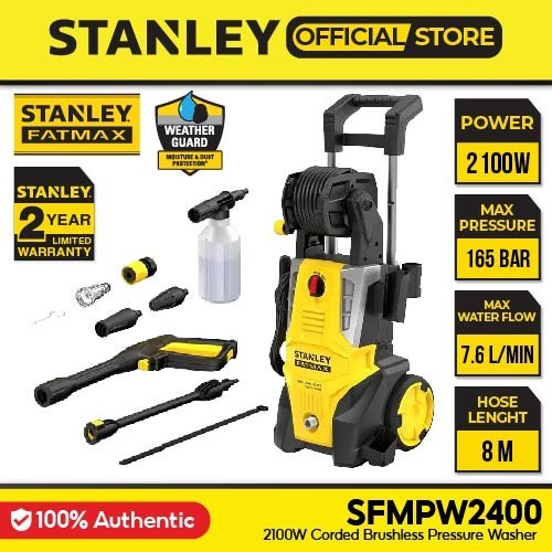 Stanley SFMPW2400 Fatmax Corded Brushless High Pressure Washer ...
