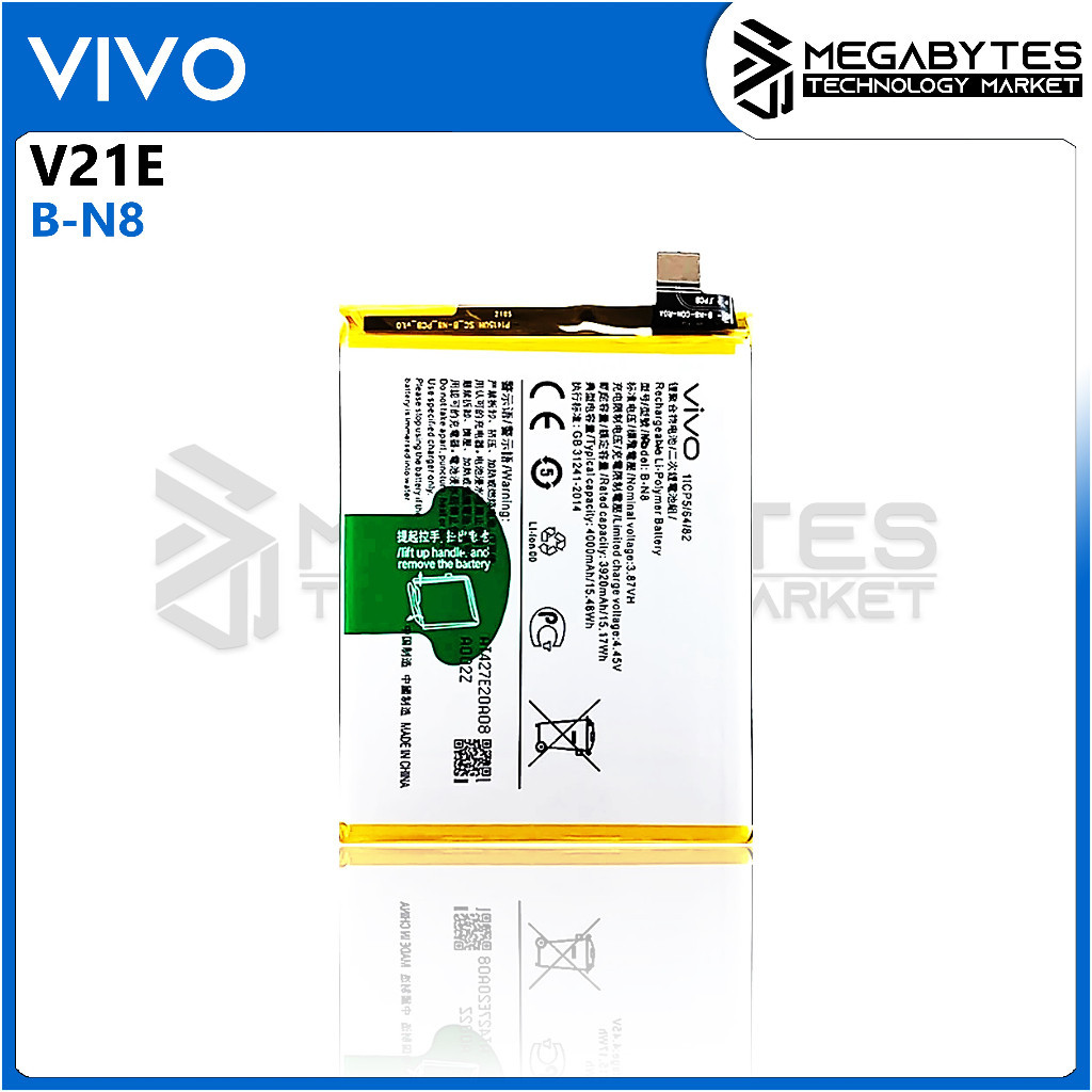 Original Battery for Vivo V21e Model B-N8 | Shopee Malaysia
