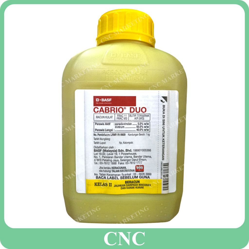 1KG Cabrio Duo BASF Pyraclostrobin 5% Metiram 55% Fungicide Racun Kulat ...