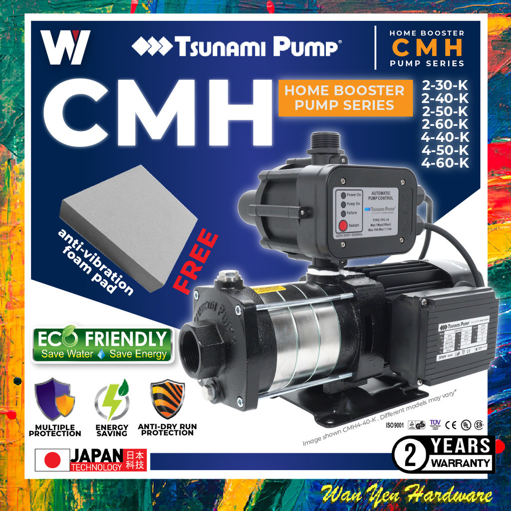 Tsunami Pump - Pam Air Rumah Auto / Auto Home Water Pump / Pam ...