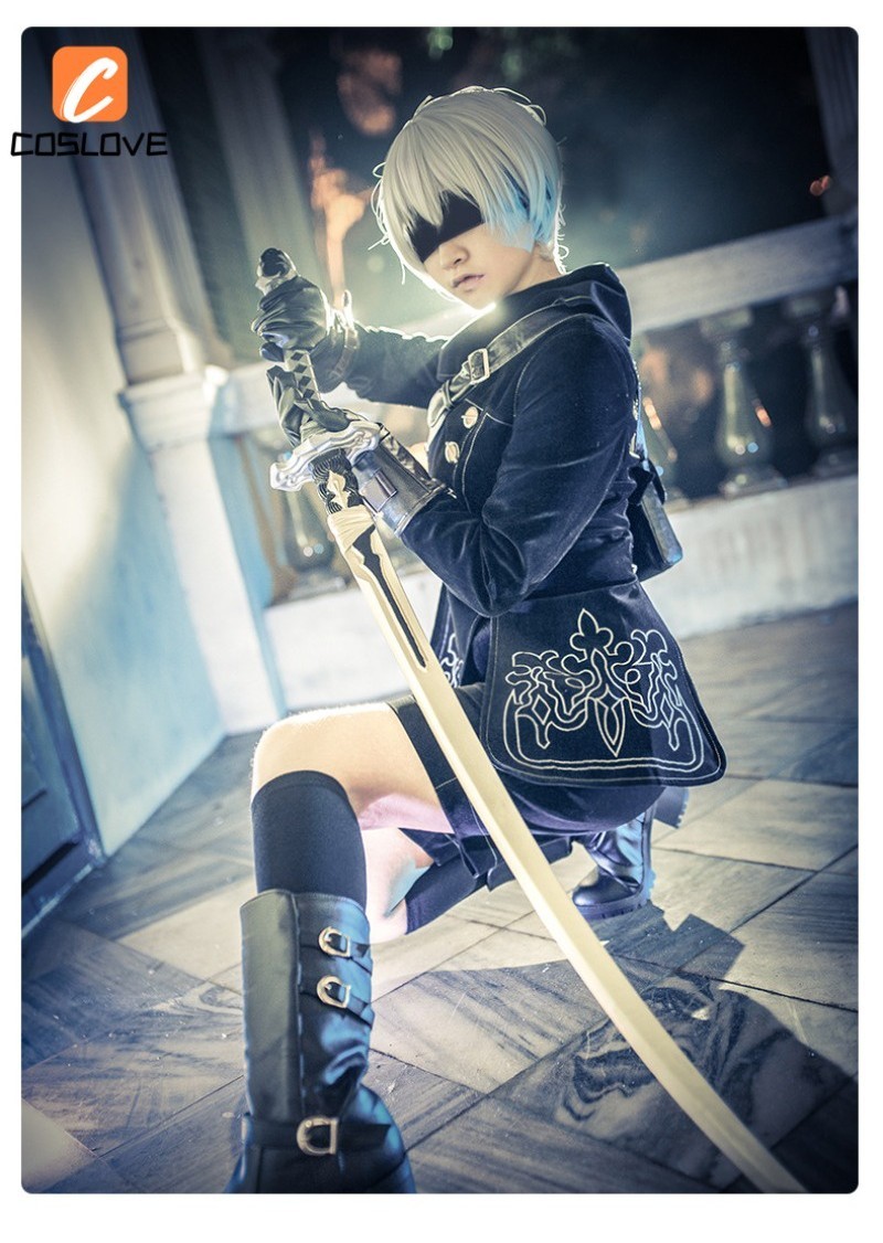 NieR Automata 9S Cosplay Full Set Costume Suit For Man Battle Uniform ...