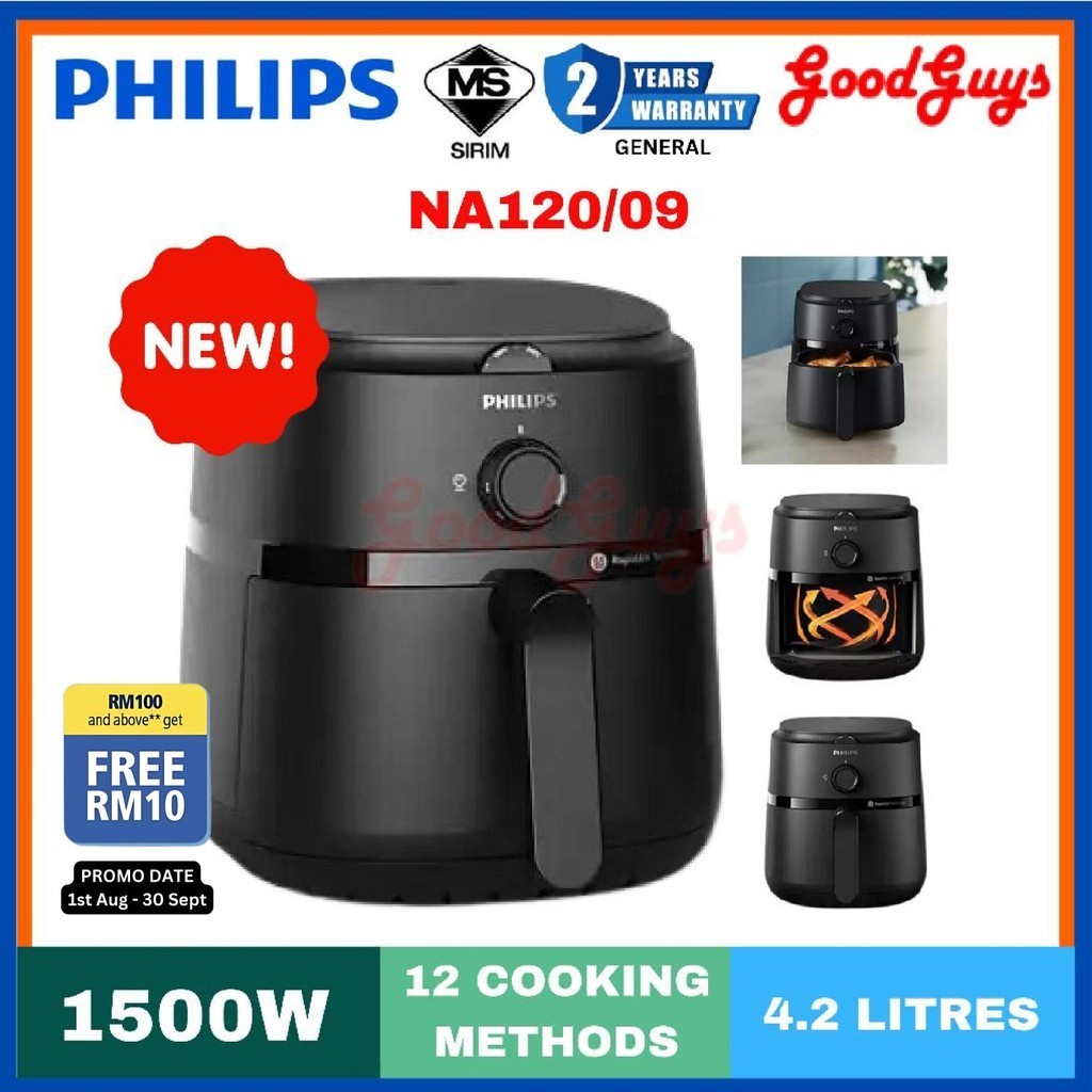 Philips NA120/09 4.2 Litre Airfryer with Rapid Air Technology (NA120 ...