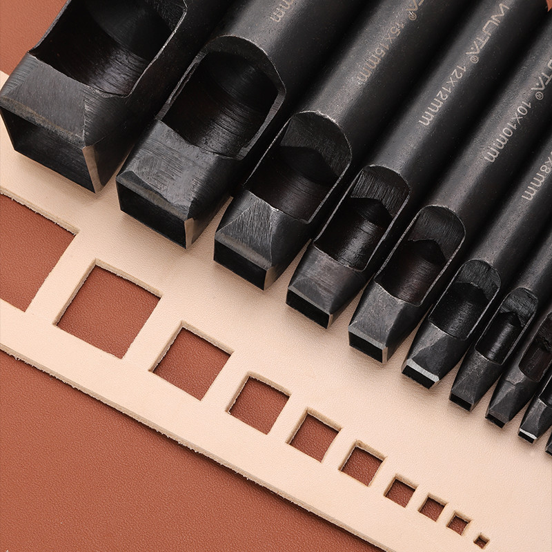 WUTA 1pc Square Leather Punch Rectangle Hollow Hole Puncher Oblong ...