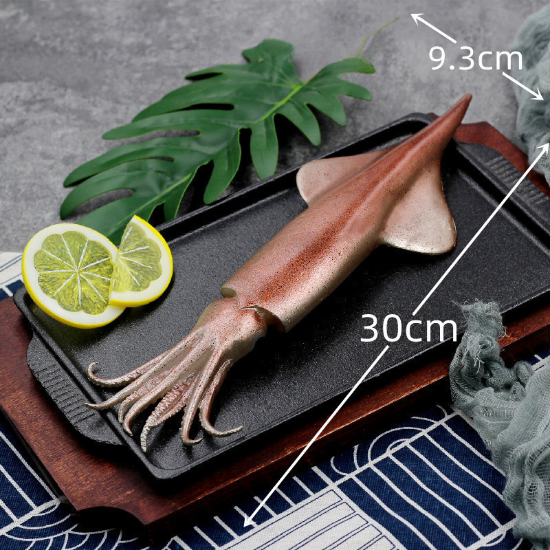Artificial Large Squid Model Fake Seafood Squids Restaurant Windon ...