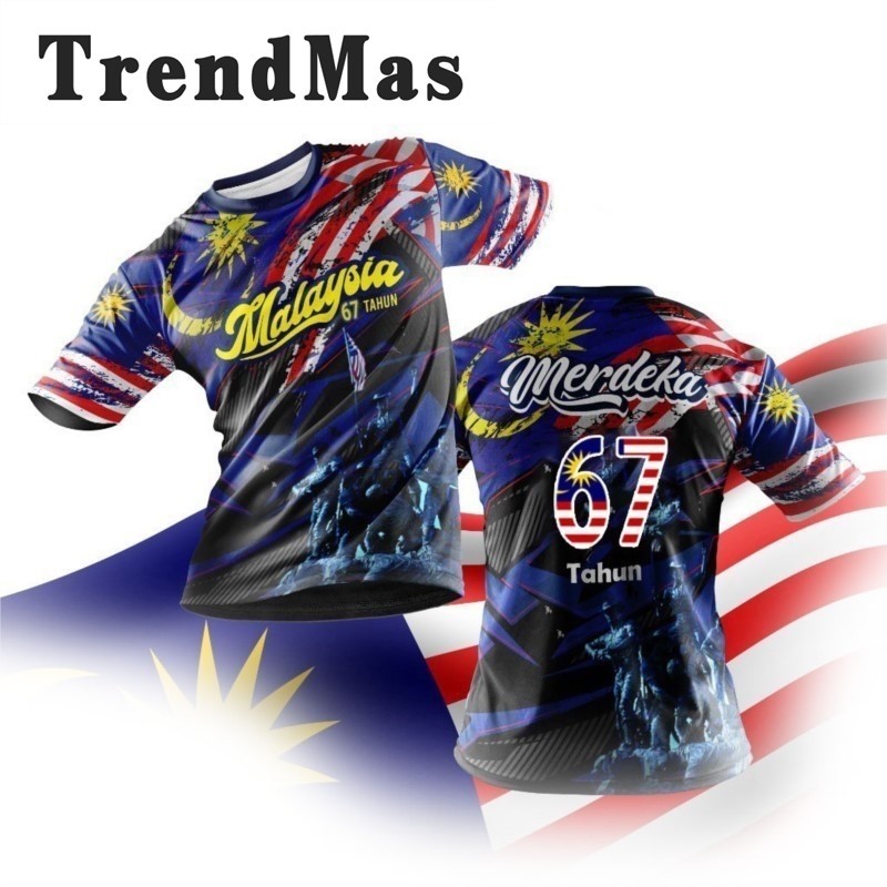MERDEKA 67 SHIRTS Jersey Baju Tshirt Lelaki (MALAYSIA MERDEKA 67 2024 ...