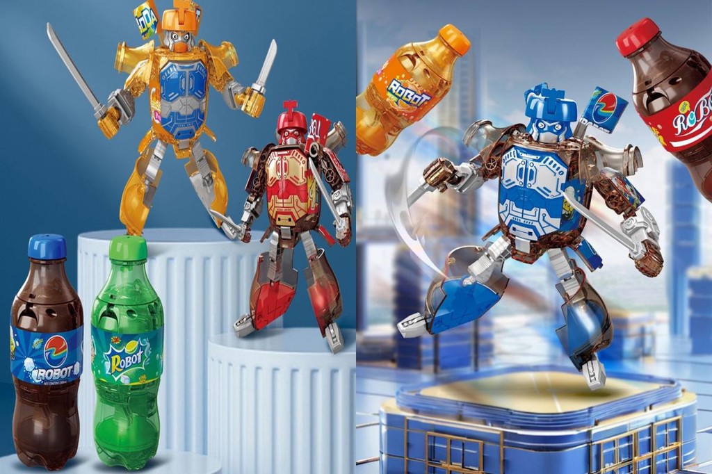 [Georgia] Soda Bottle Robot Toy Soda Transformer Robot Transforming ...