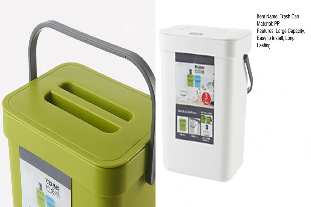 RC~ Kitchen Cabinet Door Trash Container Cabinet Door Trash Compact ...