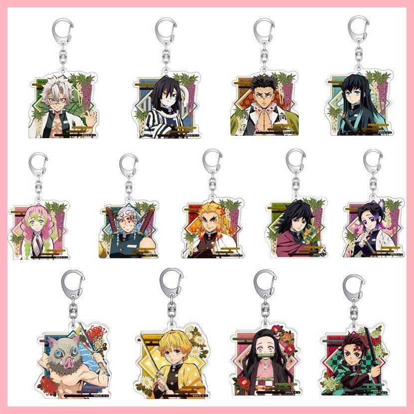 Keychain Demon Slayer Tanjiro Muichirou Demon Slayer Keychain Acrylic ...