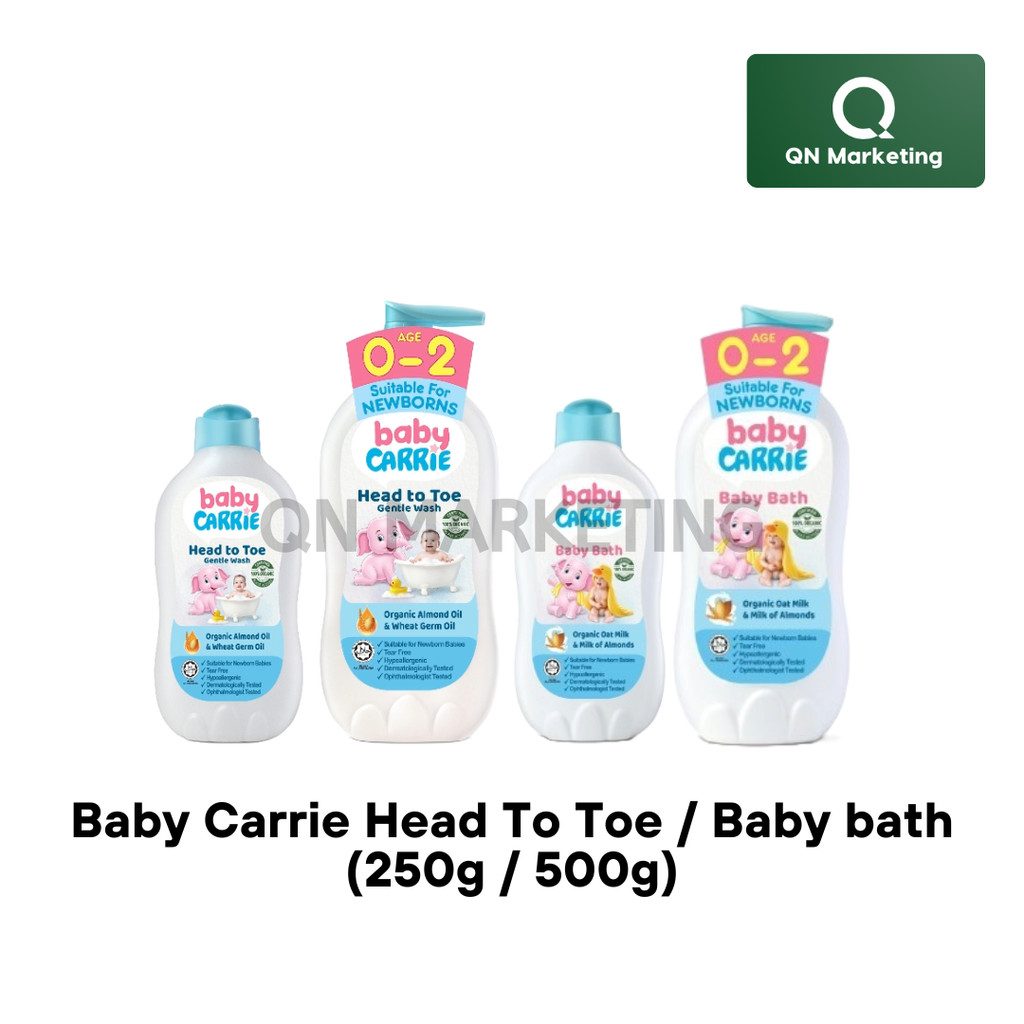 Baby Carrie Head To Toe Gentle Wash & Baby Bath [250g / 500g / 750g] | Shopee Malaysia