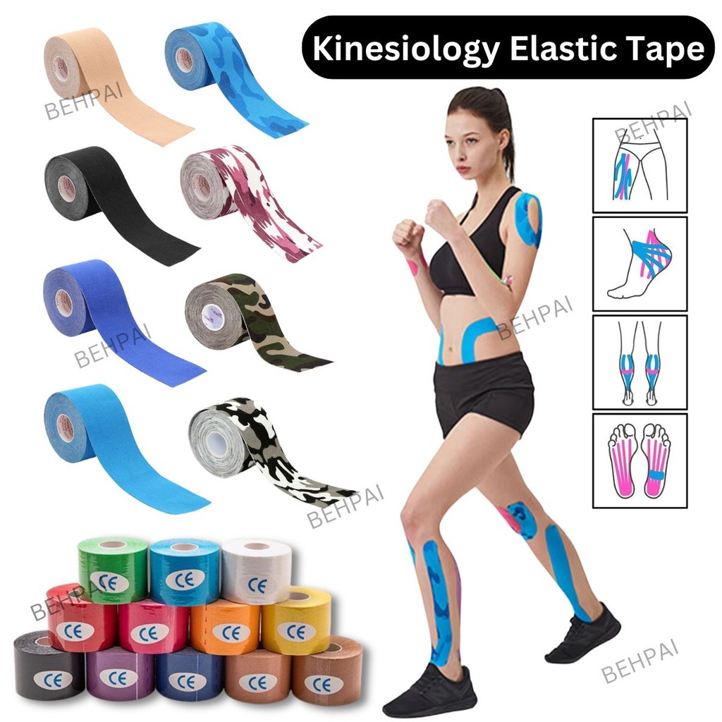 5cm*5m Kinesiology Sport Elastic Tape Injury Muscle Support Pain Relief ...