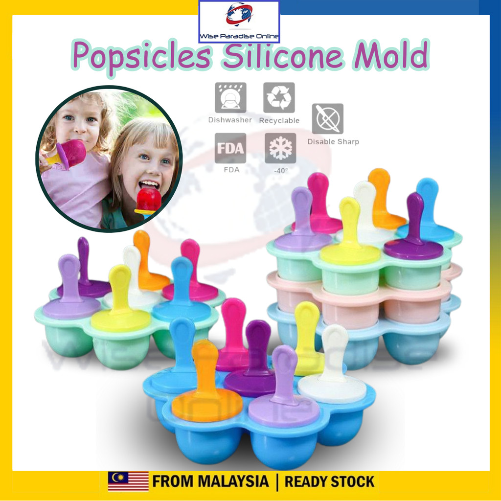 Ice Popsicle Mold Ice Pop Maker Homemade Treat Storage DIY Kids Ice ...