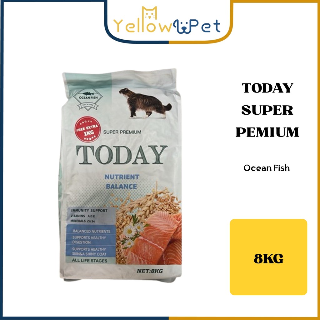 Today Super Premium Cat Dry Food Oceanfish 8kg | Shopee Malaysia