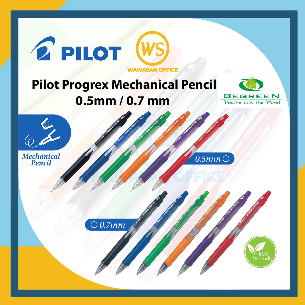 Pilot Progrex Mechanical Pencil Pilot Mechanical Pencil / Pensel Tekan ...