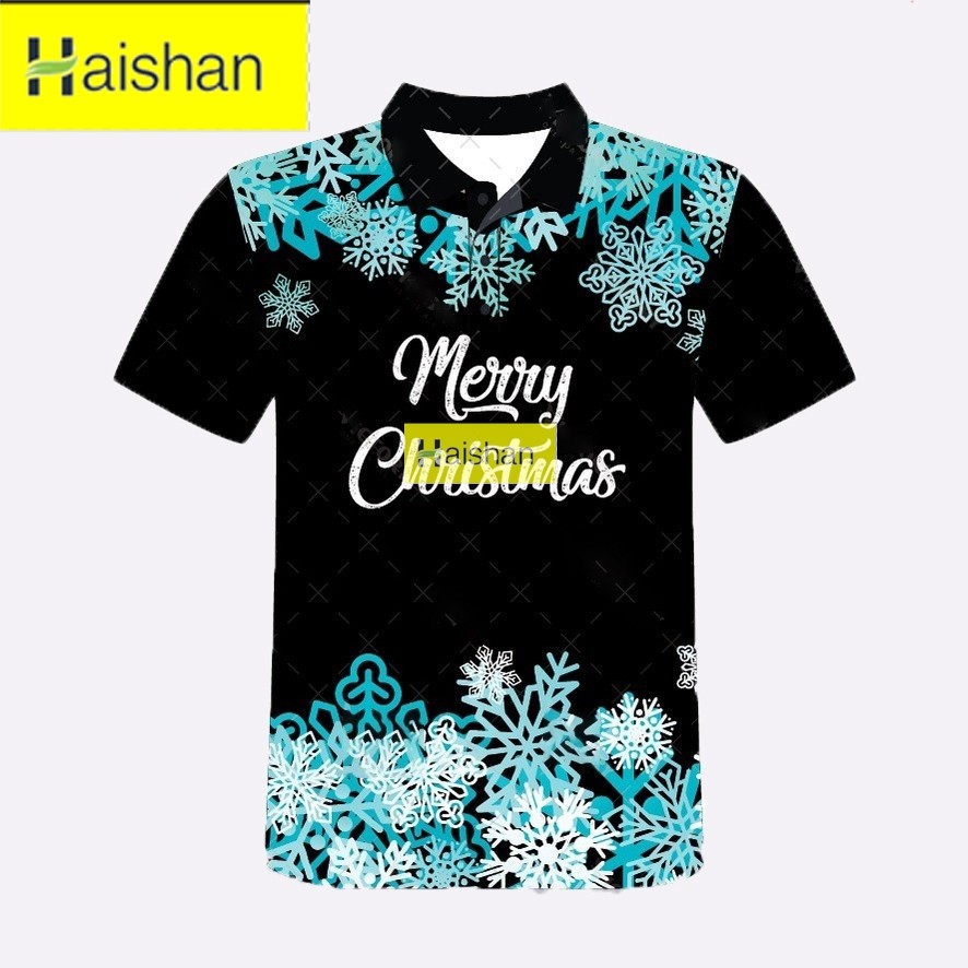 2024New Fashion Summer POLO shirt 3d Fully sublimated Christmas Print ...