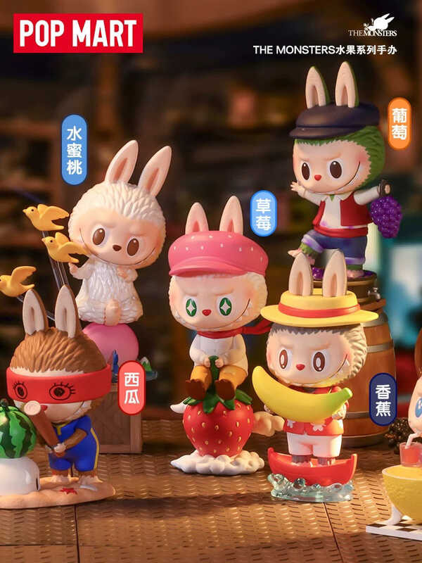 P POPMART POPMART LABUBU LABUBU Fruit Series Mystery Box Figure Cute ...