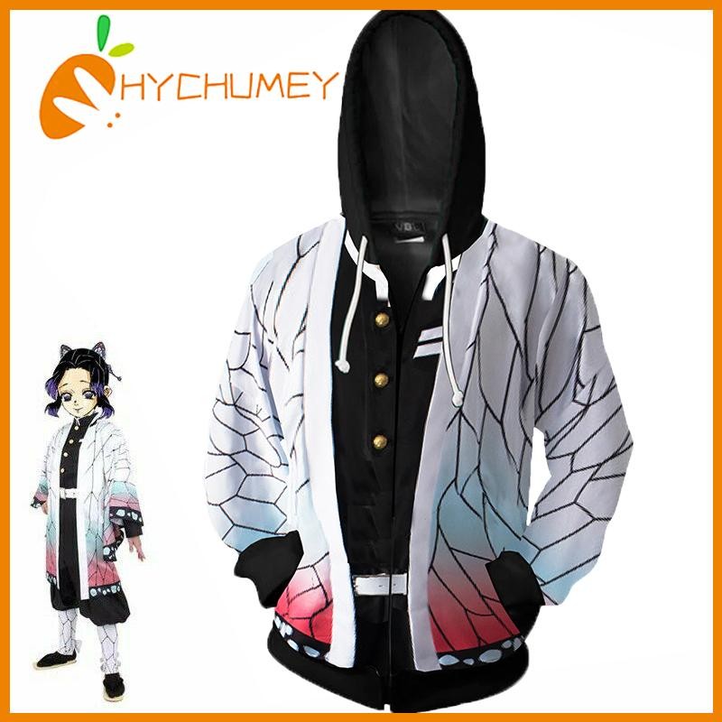 Soft And Durable Demon Slayer Kimetsu No Yaiba Kochou Shinobu Hoodie ...