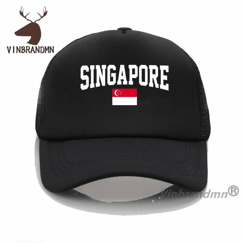 Singapore Flag Baseball Caps Fashion Socceres Hipster Hat Nation Cotton ...