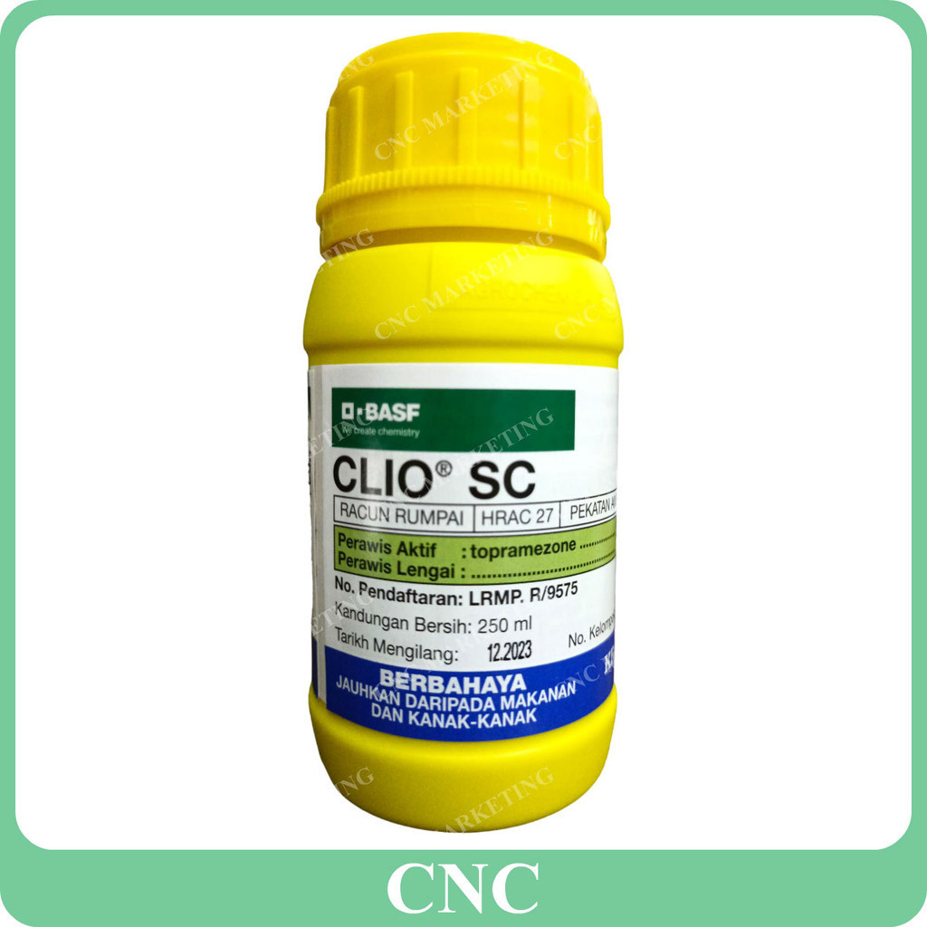 250ML Clio SC BASF Topramezone 29.7% Racun Rumput Selektif Sambau ...