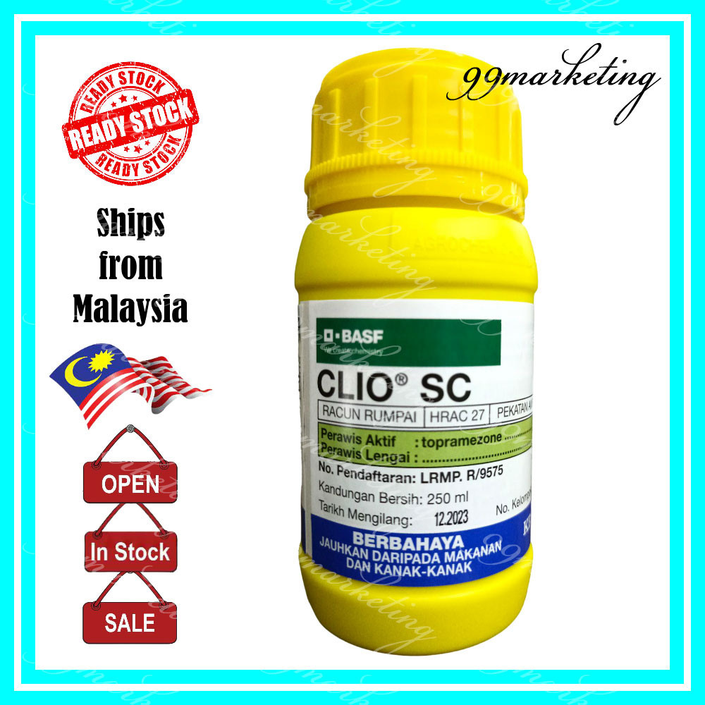 BASF Clio SC 250ML Racun Rumput Selektif Topramezone 29.7% Herbicide ...