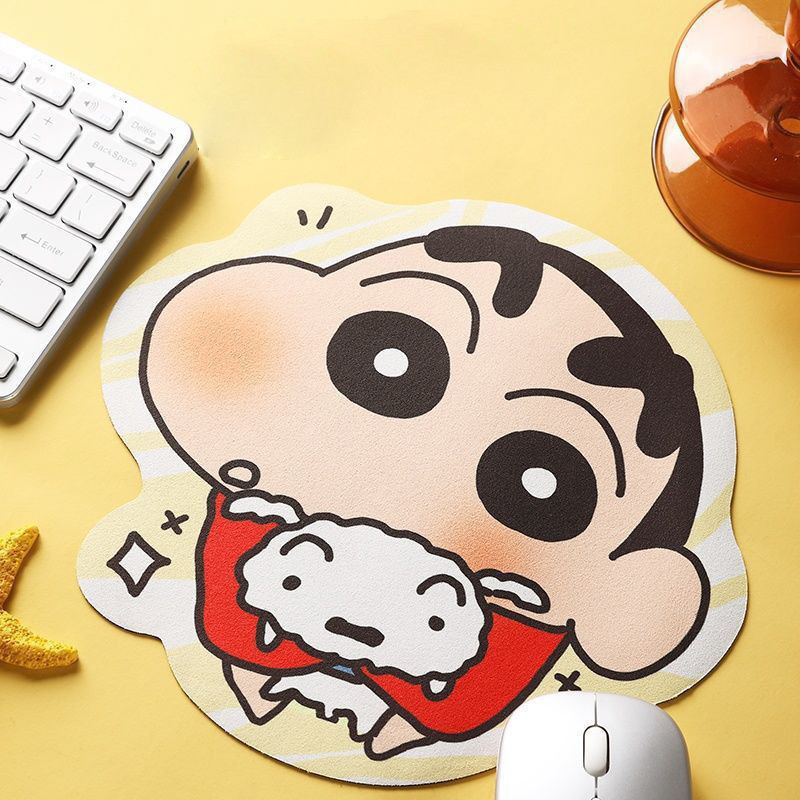 Cartoon Crayon Shin-chan Mouse Pad Ins Small White Computer Desk Pad ...