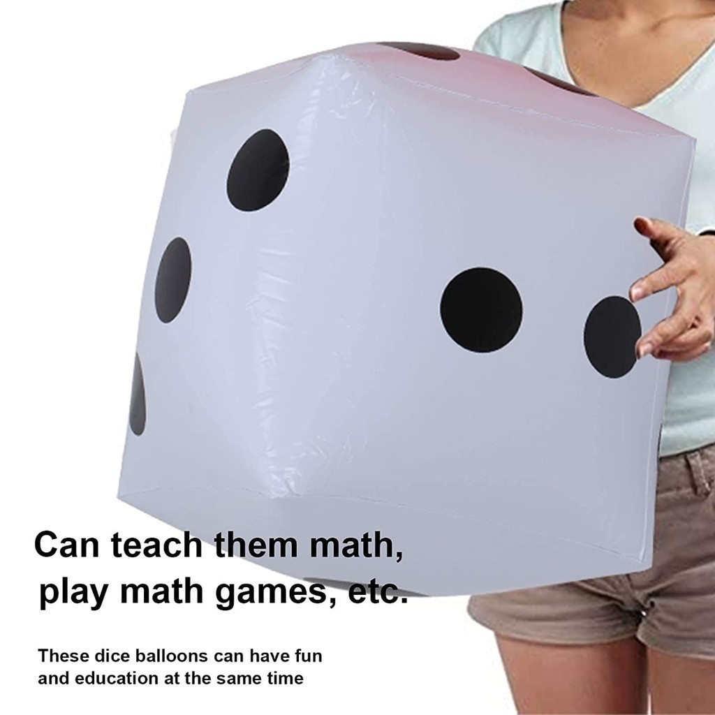 MINIIS Inflatable Dice TikTok Game Dice Fun Large Set 30cm Plastic Dice ...