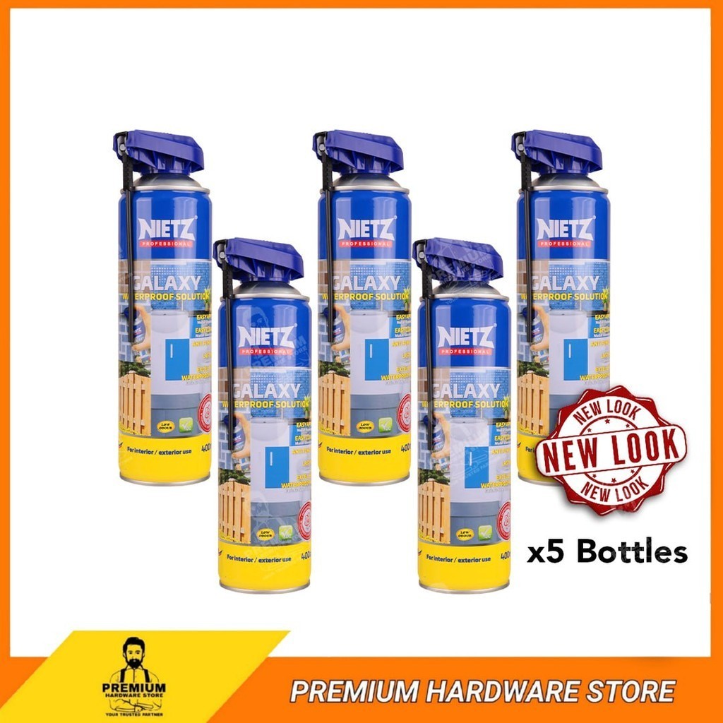 GALAXY WATERPROOF SOLUTION 400ML (5 Bottle) Interior Water Proof Toilet ...