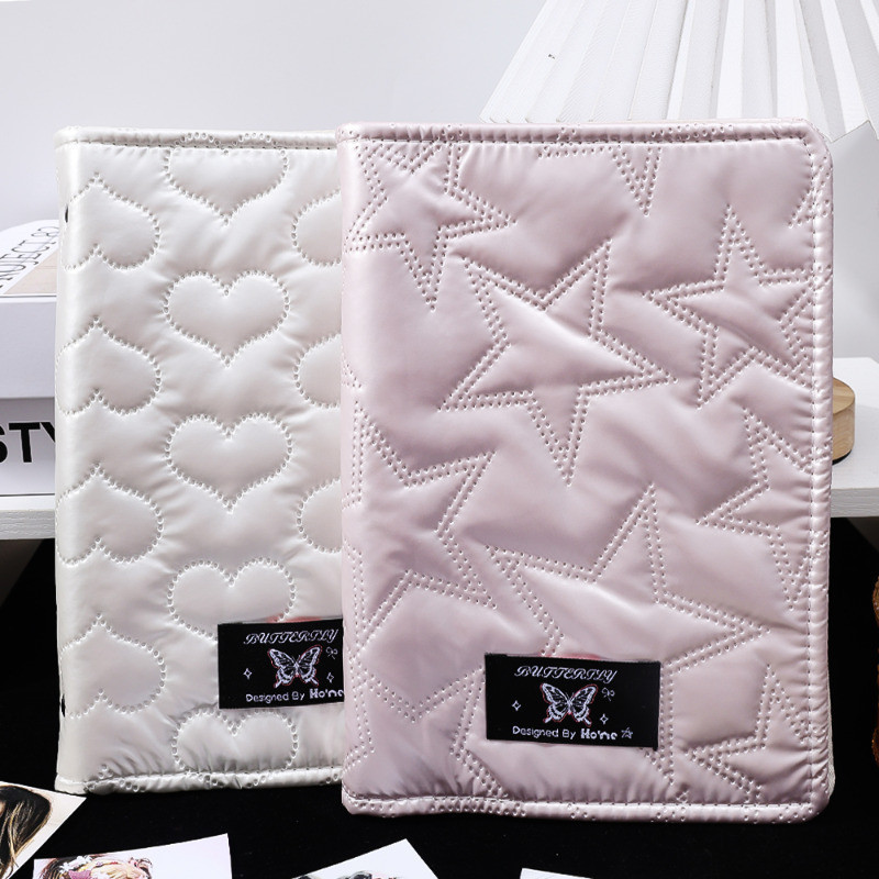 American Fabric Star Card Album - Love Heart Photo Binder - 3-Inch ...