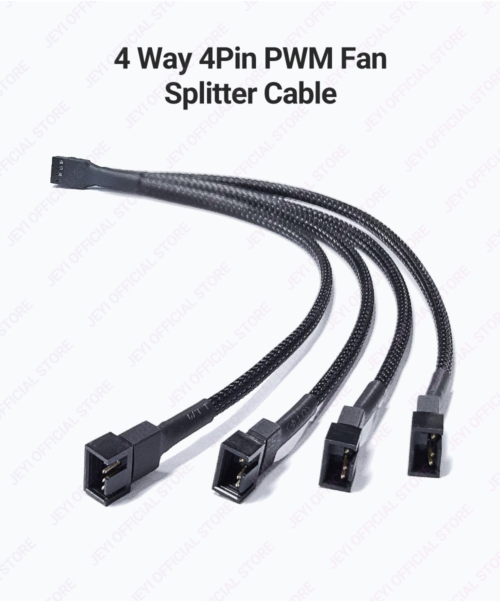 JEYI motherboard four-pin one-point-two extension 4-pin 1 to 3 adapter ...