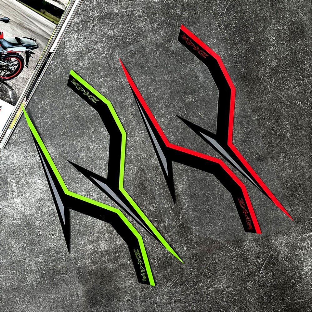 For Kawasaki ZX-4R ZX-4RR ZX4R ZX4RR Motorcycle Fairing Head Stickers ...