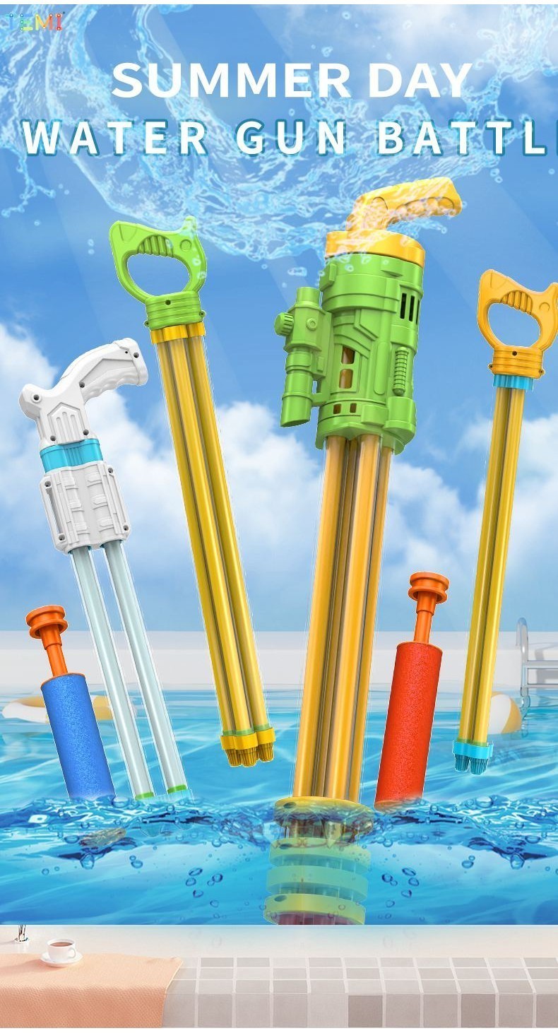 TEMI Water Blaster Shooter Soaker Water Toy Pool Summer Beach Toys Foam ...