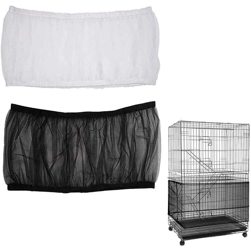 Universal Bird Cage Seed Catcher Guard Net Cover Parrot Nylon Mesh Net ...