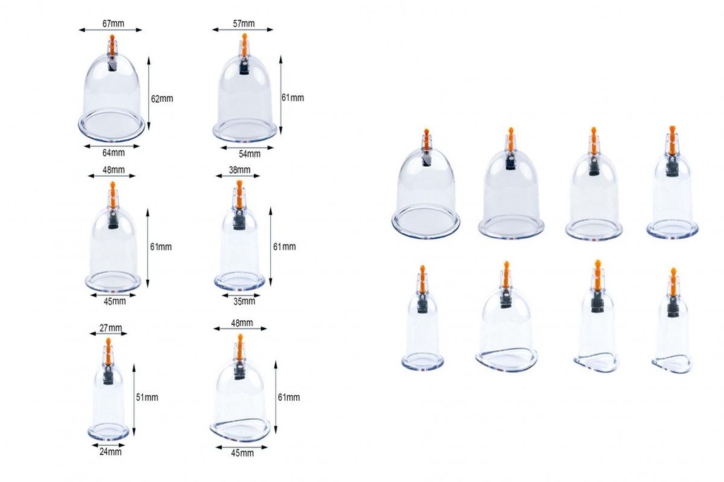 Caronvg Arm Cupping Cup Joints Cupping Cup 32pcs Cupping Therapy Kit ...