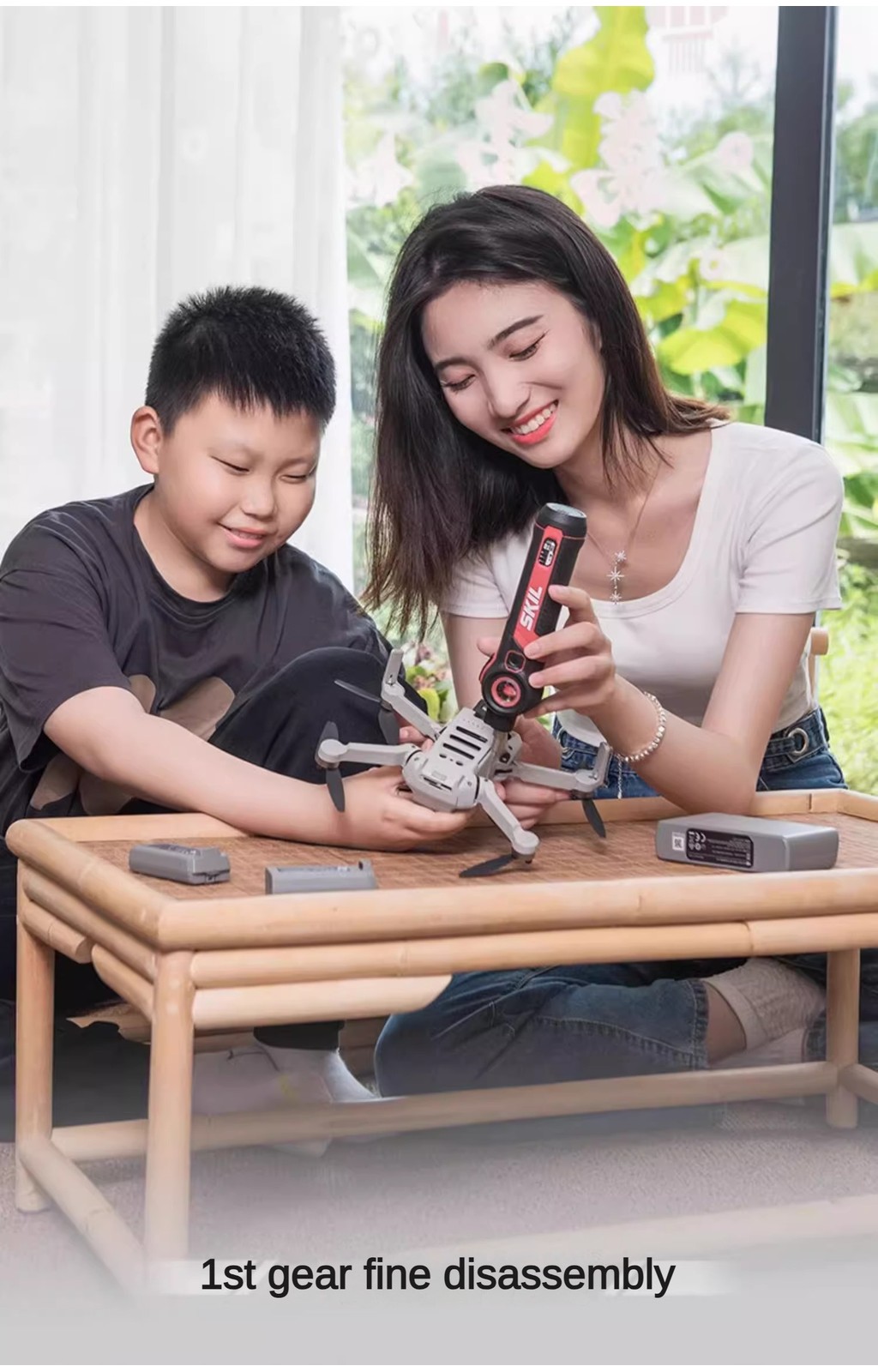 SKIL 5619 4V Mini Electrical Screwdriver Set Smart Scalable Cordless ...