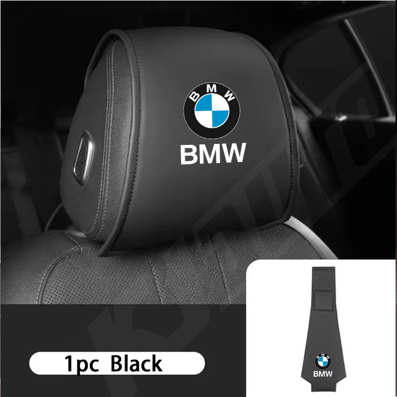 1/2pcs Mini Leather Car Seat Headrest Protective Cover Interior ...