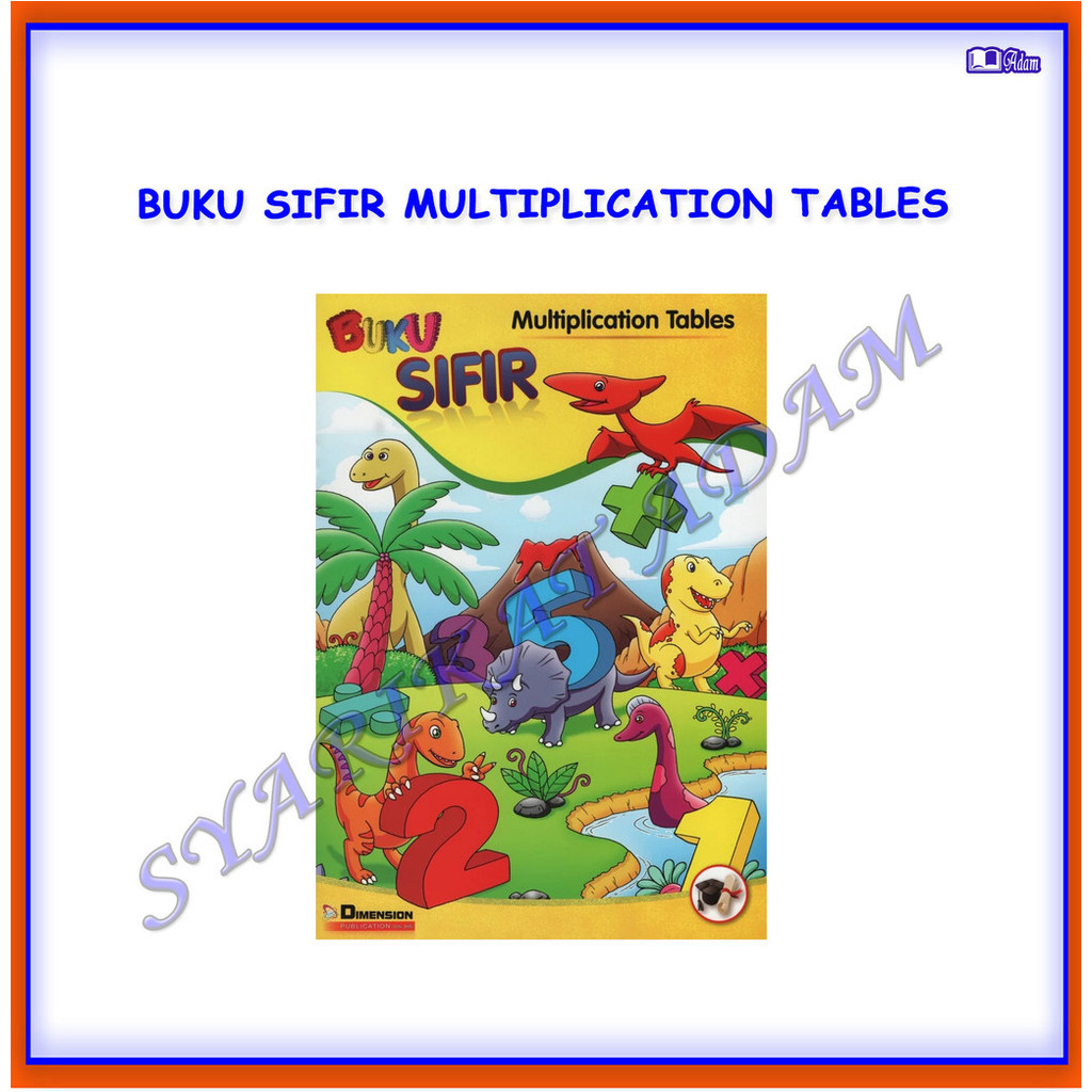 [ADM] BUKU SIFIR MULTIPLICATION TABLES | Shopee Malaysia